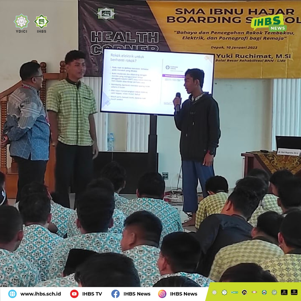 Dokumentasi Health Corner SMA IHBS Putra